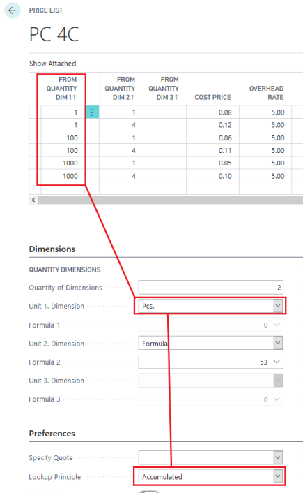 Price List setup - PrintVis Documentation